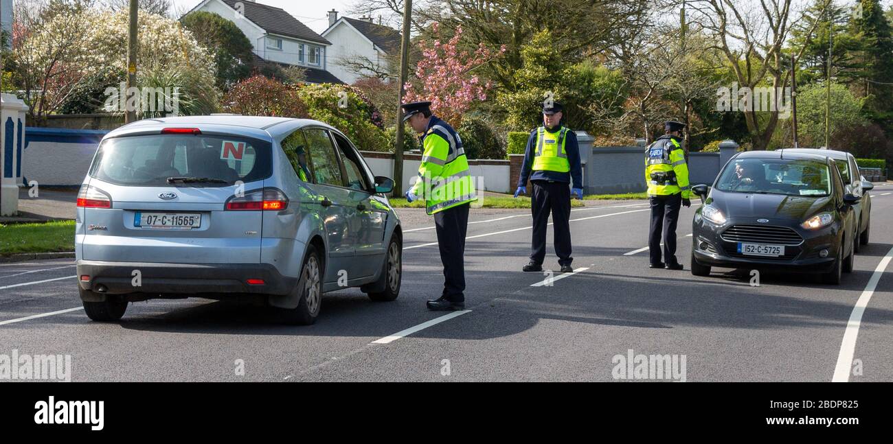 Skibbereen, West cork, Ireland, Garda checkpoint during coronavirus ...