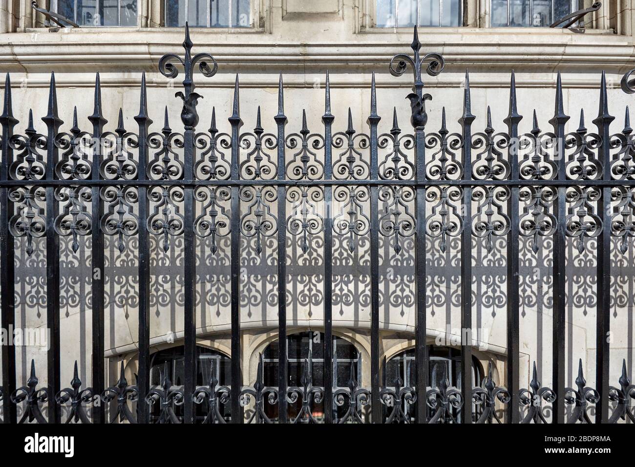 Traditional, wrought iron fence, London, UK Stock Photo - Alamy