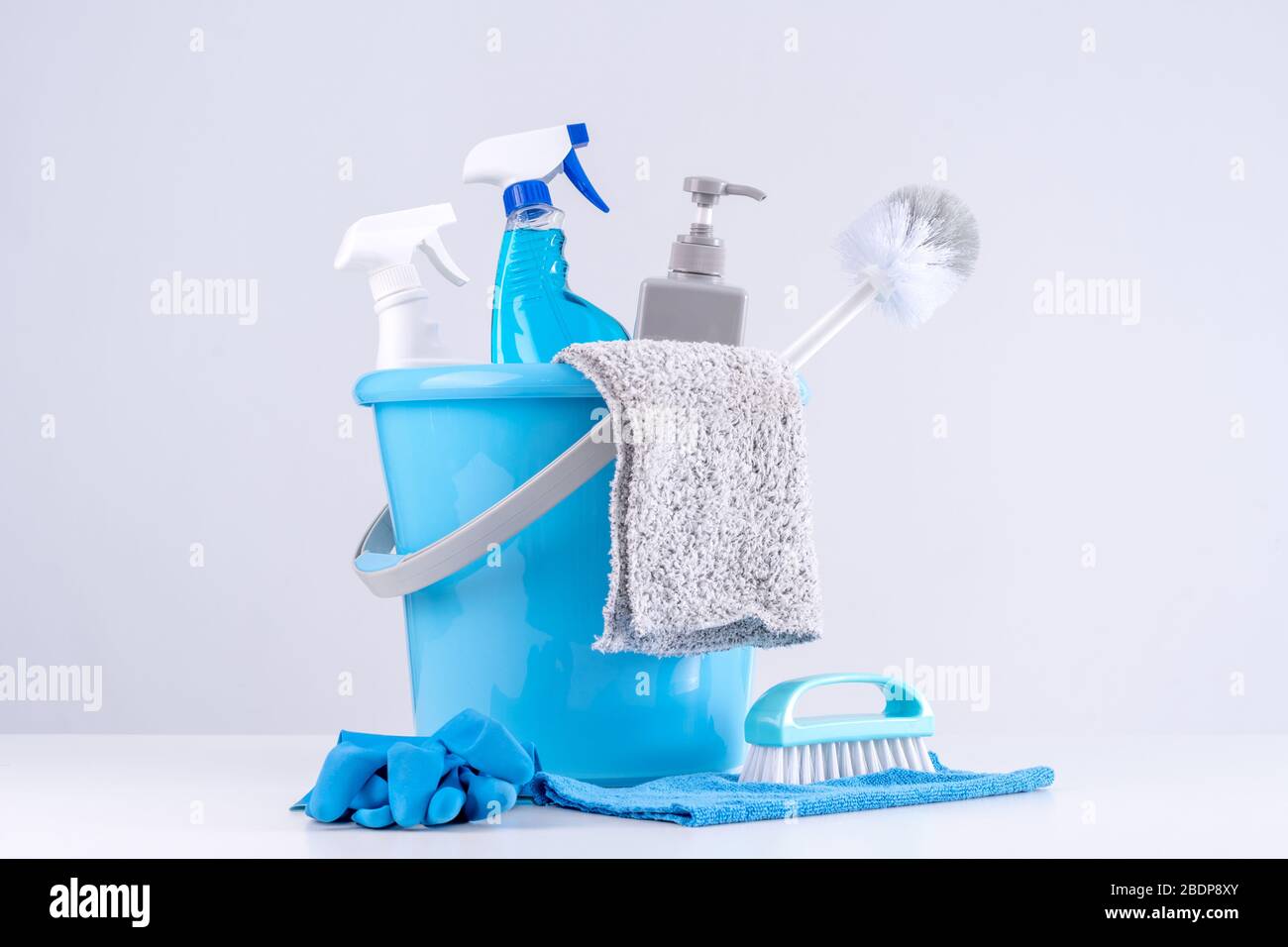 Cleaning product tool equipments, concept of housekeeping, professional ...