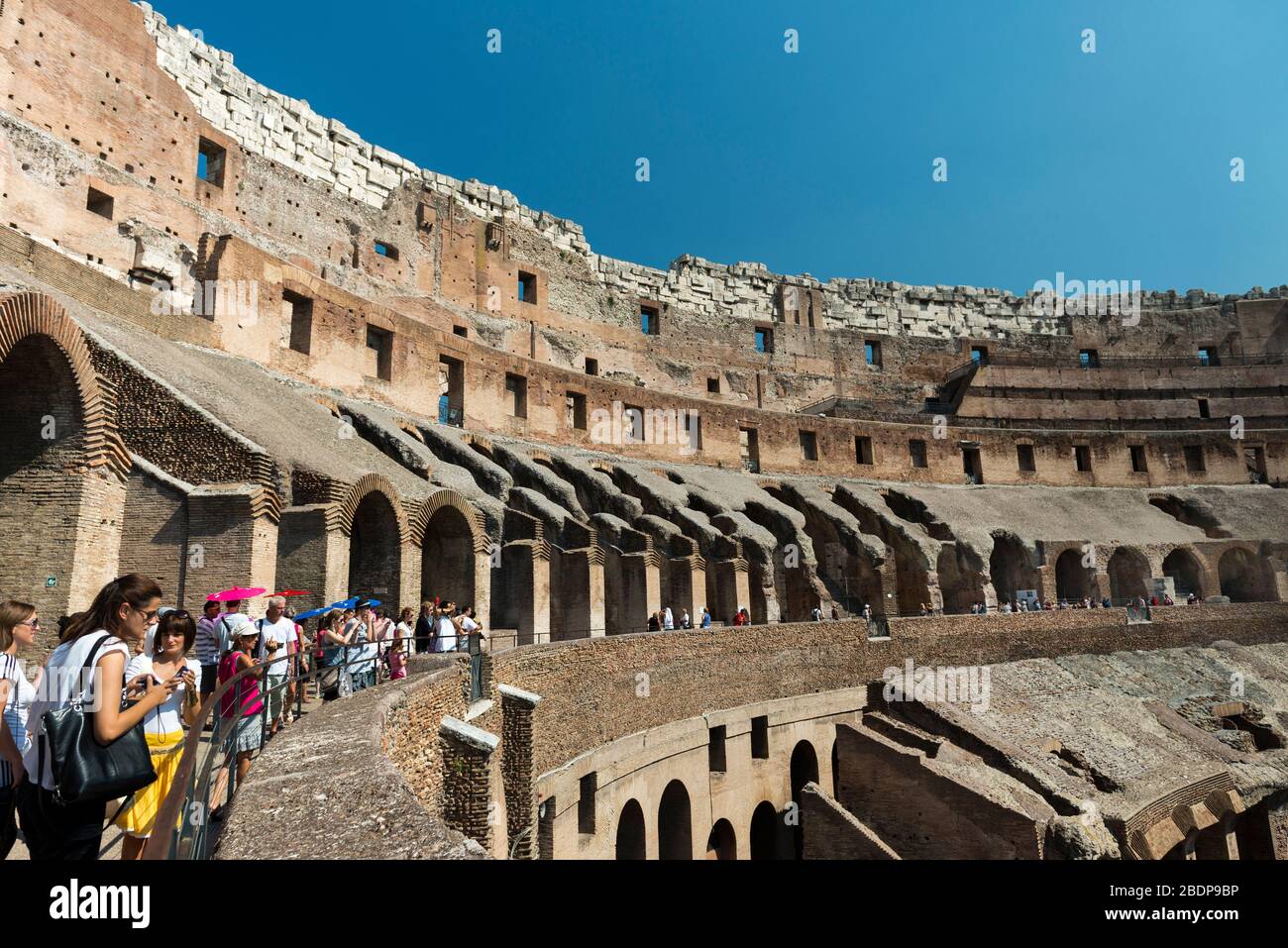 Interior of the Colosseum, Rome, Italy Stock Photo - Alamy