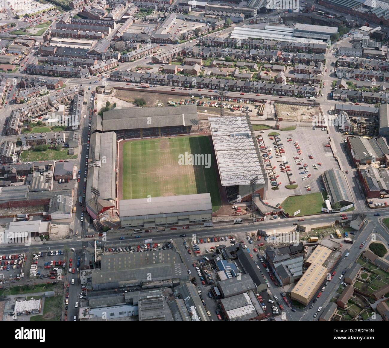 1990, Bramall Lane football ground, home of Sheffield United, prior to ...