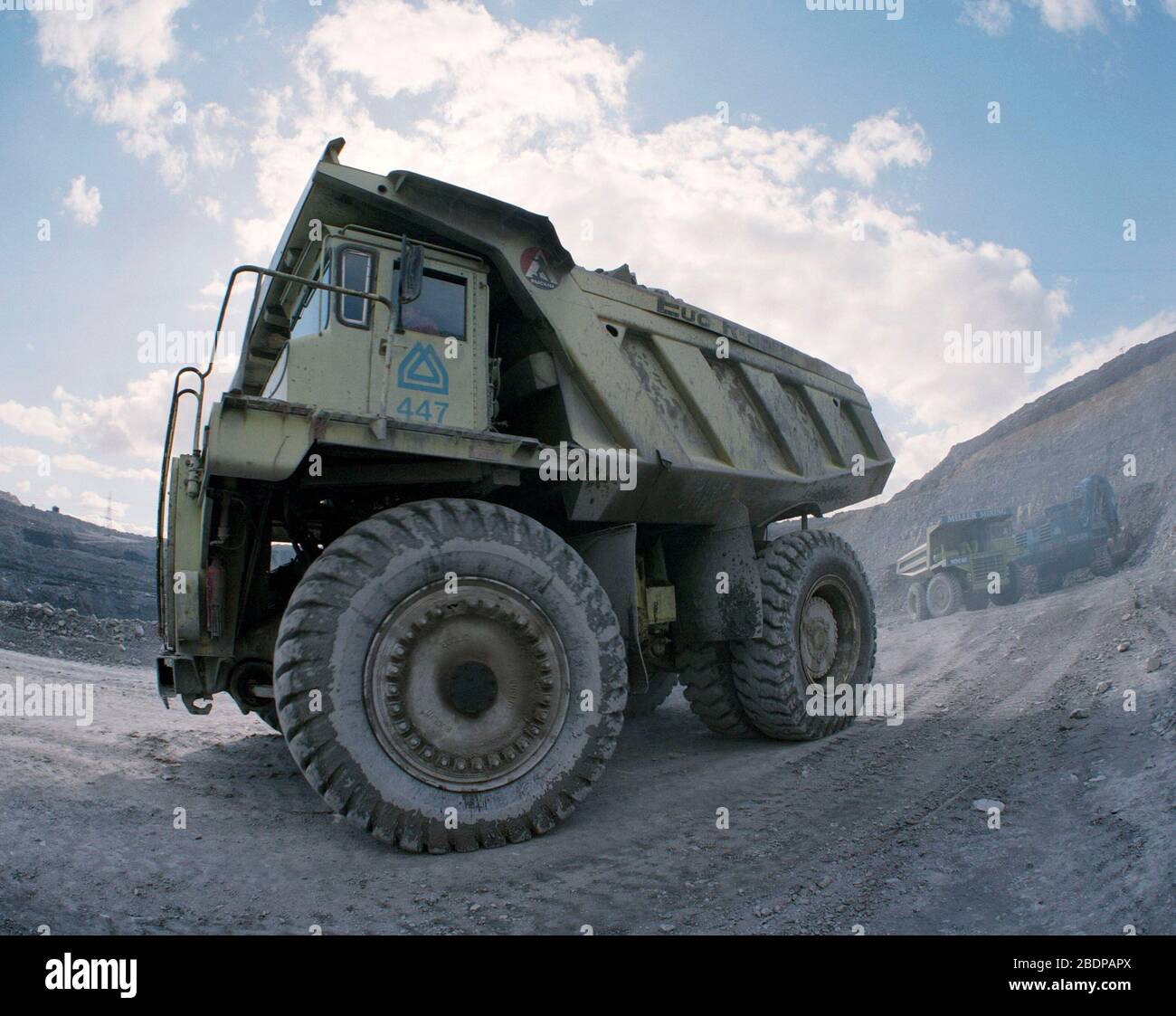 Opencast coal mining site at Brownhills, West Midlands, England, uk, in ...