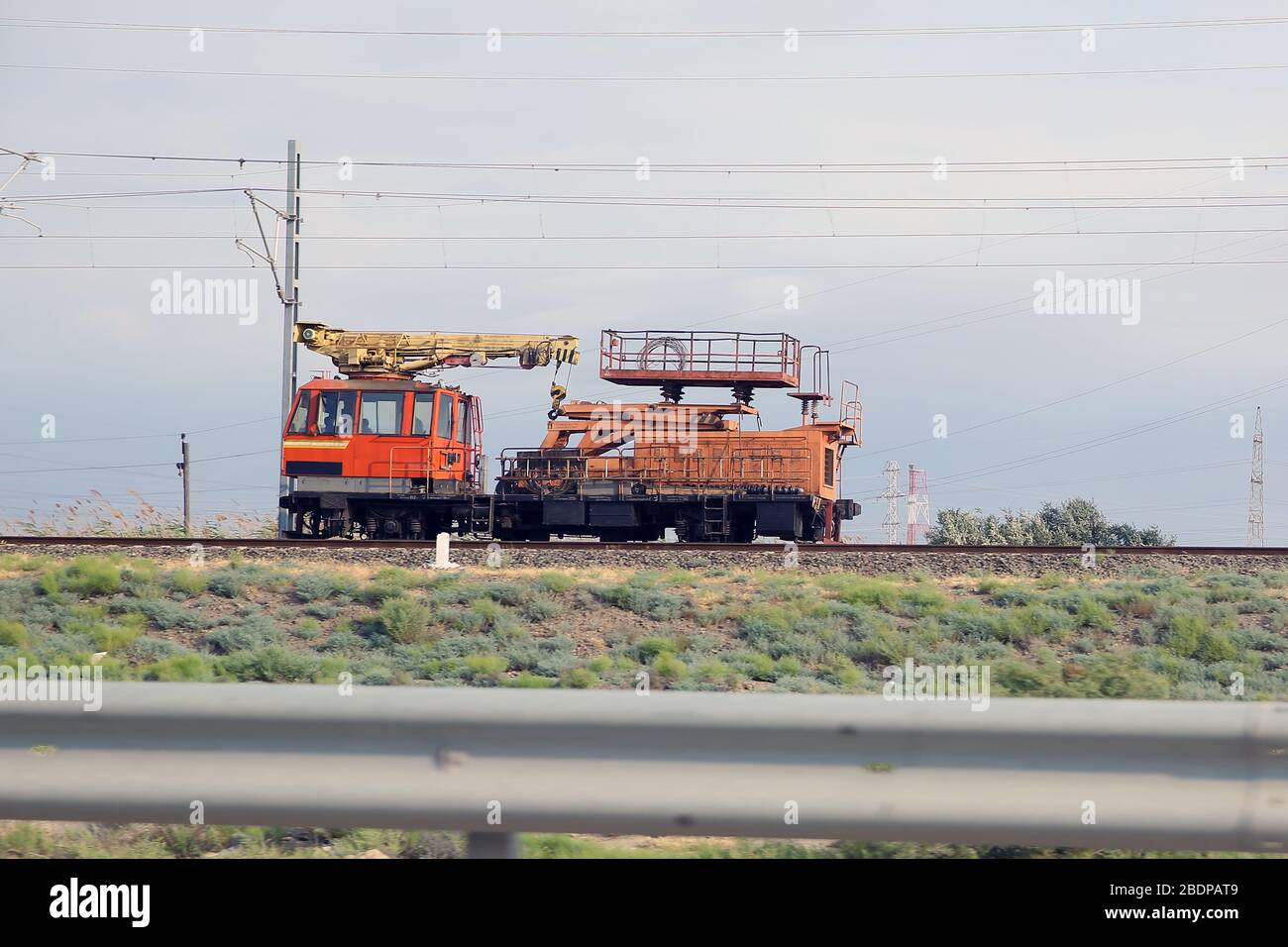 Crane for Railways on track it is used to clear derailments of the ...