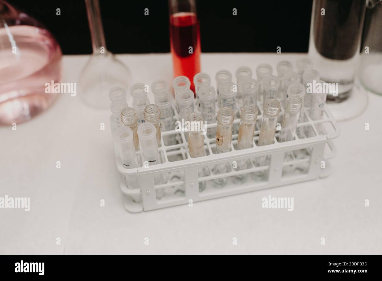 test tube accessories for chemical experiments in the laboratory Stock ...