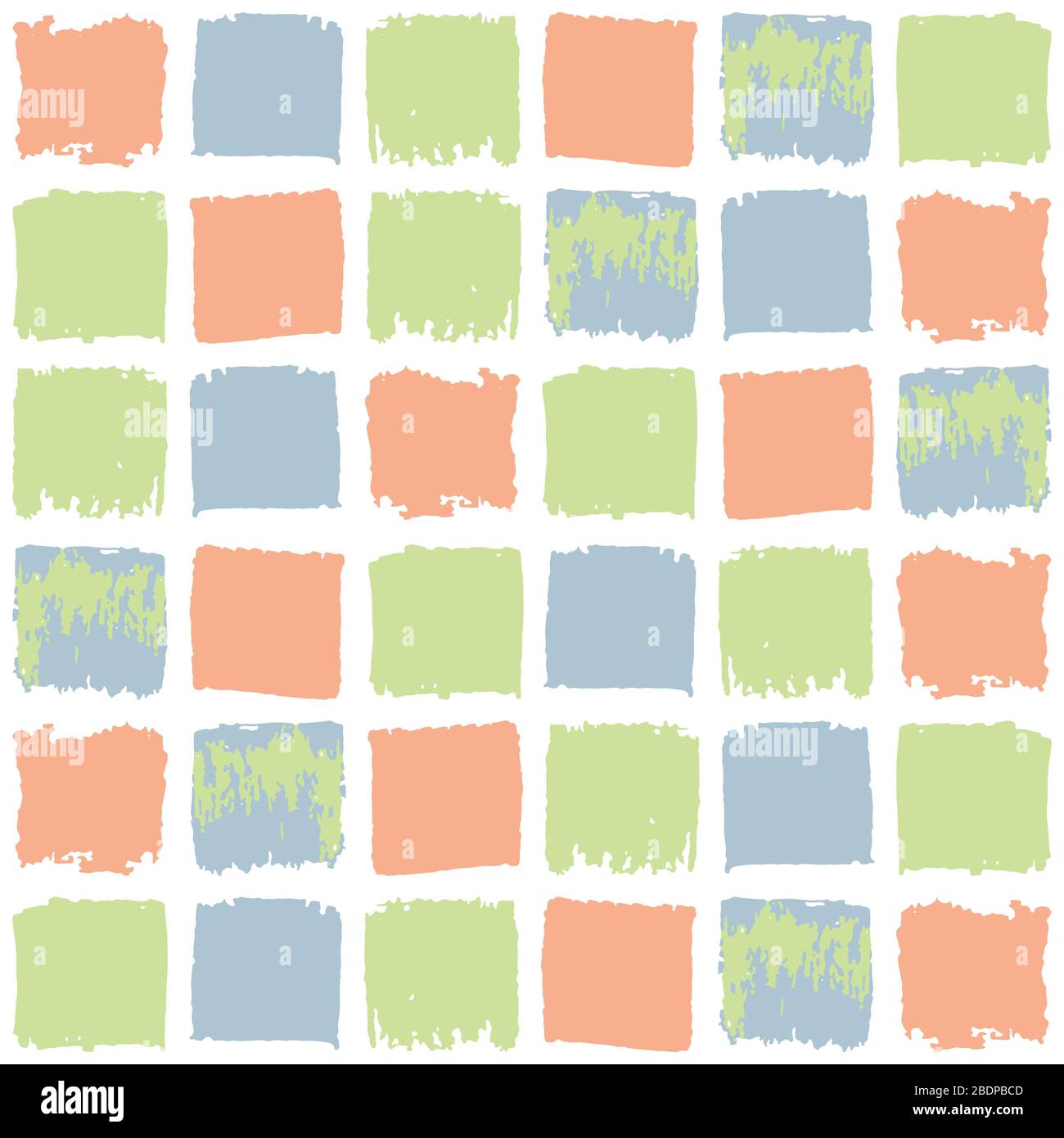 vector geometric pattern seamless, colored squares on a white ...