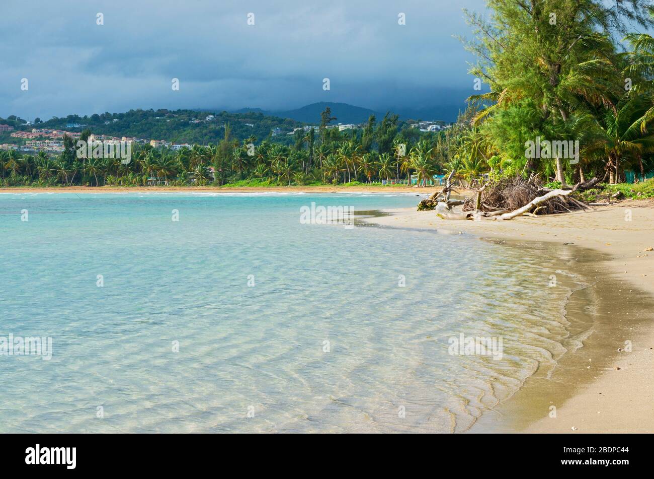 along the shore and hills behind clouds in distance of northeast ...