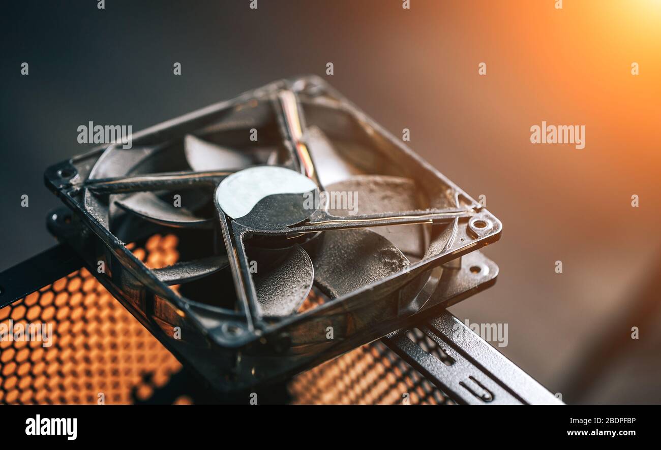 Cooling fan for computer, fan cleaning, computer cleaning, sandard ...