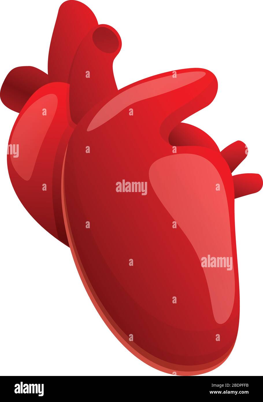 Healthy human heart icon. Cartoon of healthy human heart vector icon ...