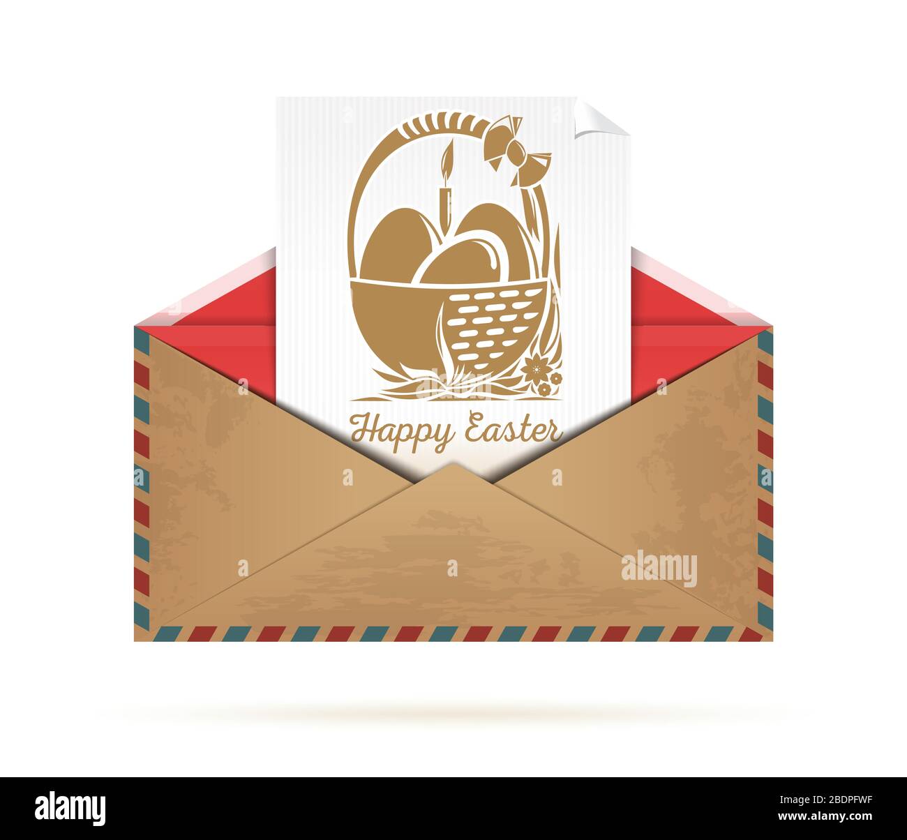 Greetings card and envelope Stock Vector Images - Alamy