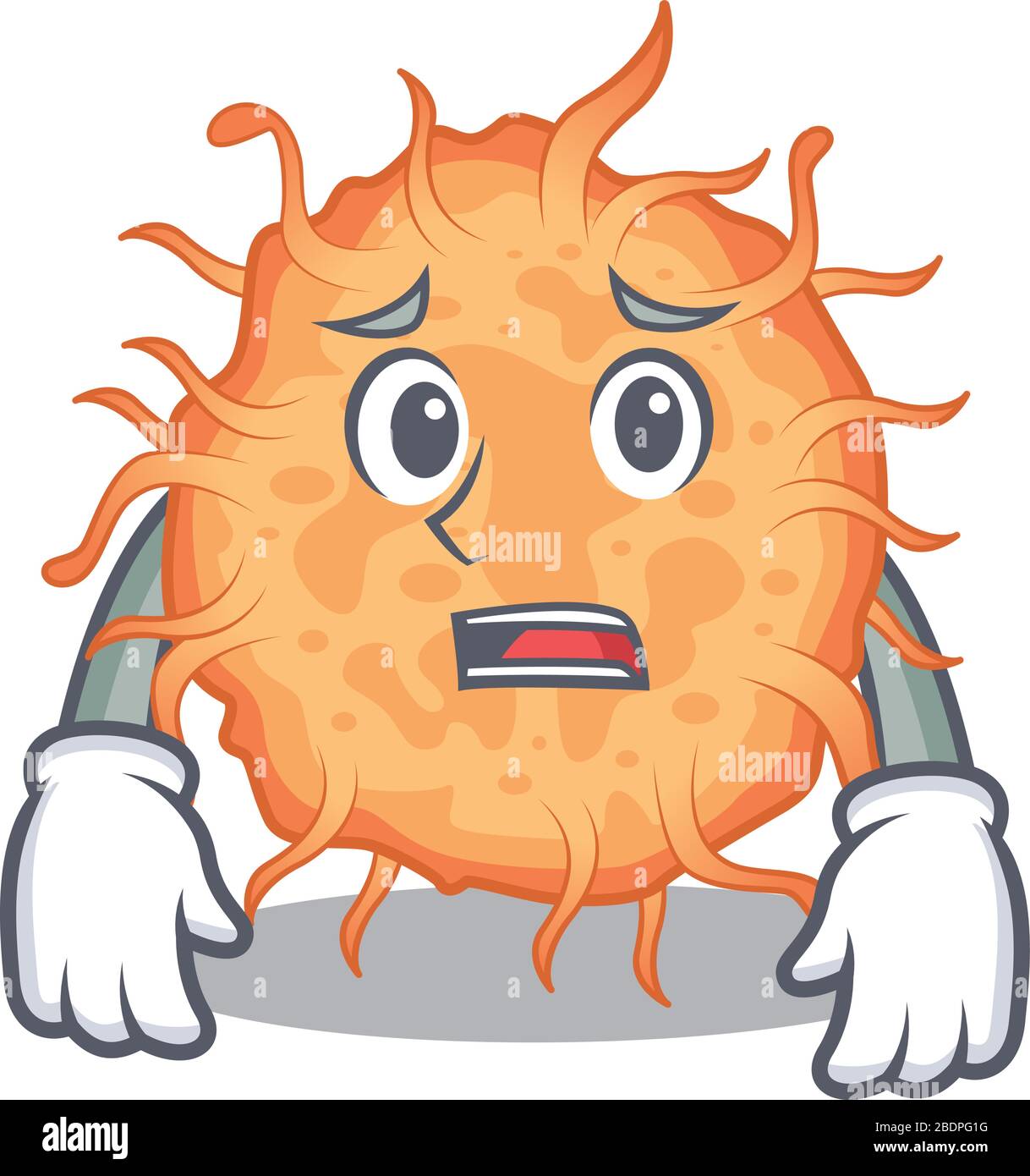 Scared bacteria cartoon hi-res stock photography and images - Alamy