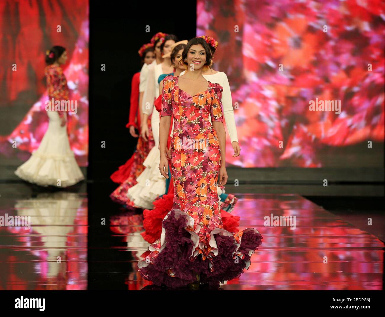 SIMOF 2020 - models walk the runway for the Maria Fernandez Fuentes ...