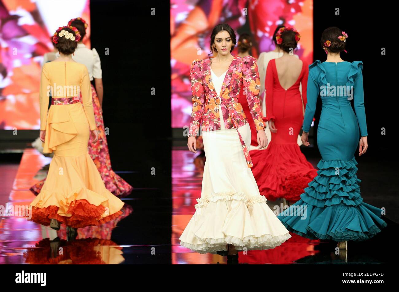 SIMOF 2020 - models walk the runway for the Maria Fernandez Fuentes ...