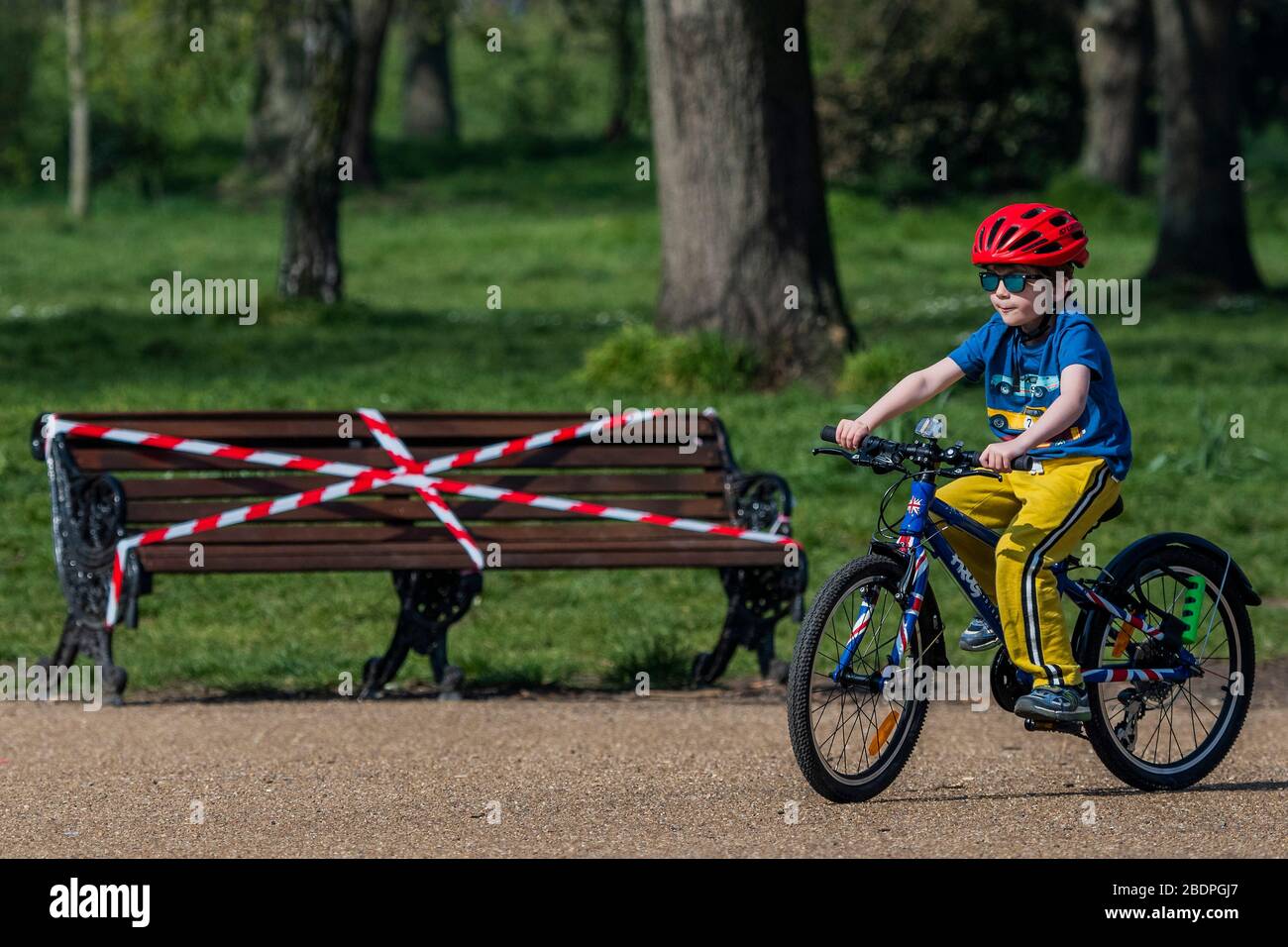Clapham Common is pretty quiet now Lambeth Council has taped up all the ...