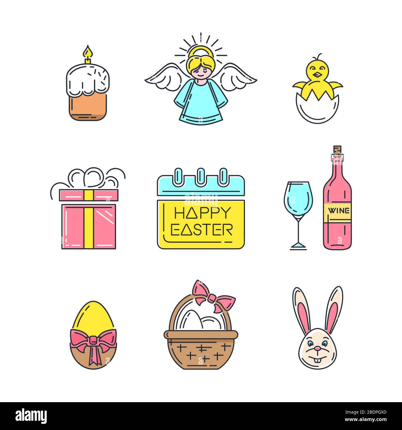 Symbols of the faith Stock Vector Images - Alamy