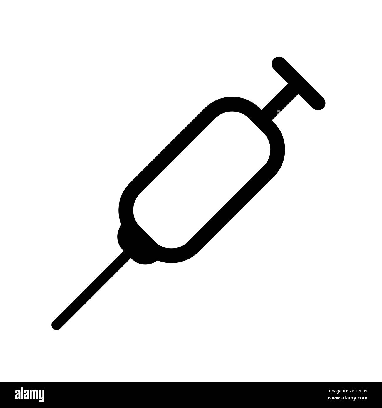 Syringe vector icon. Medical,medicine symbol. Flat vector sign isolated ...