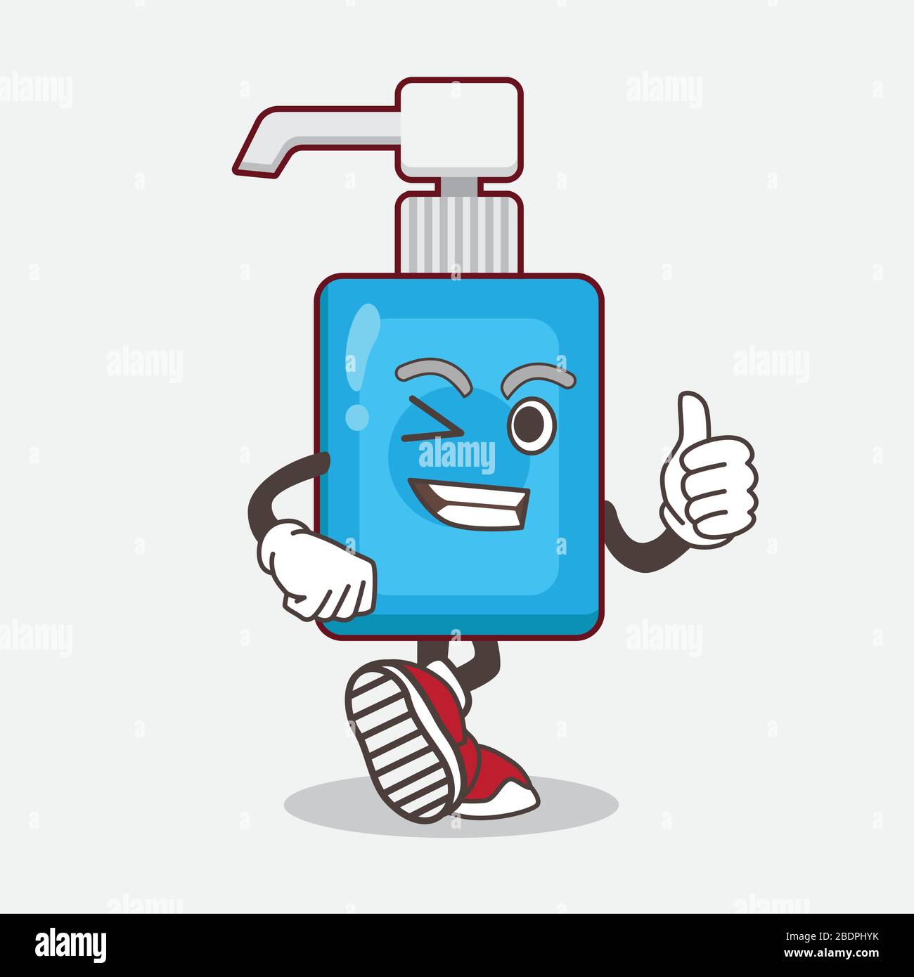 Hand Sanitizer Vector Mascot Illustration Stock Vector Image & Art - Alamy