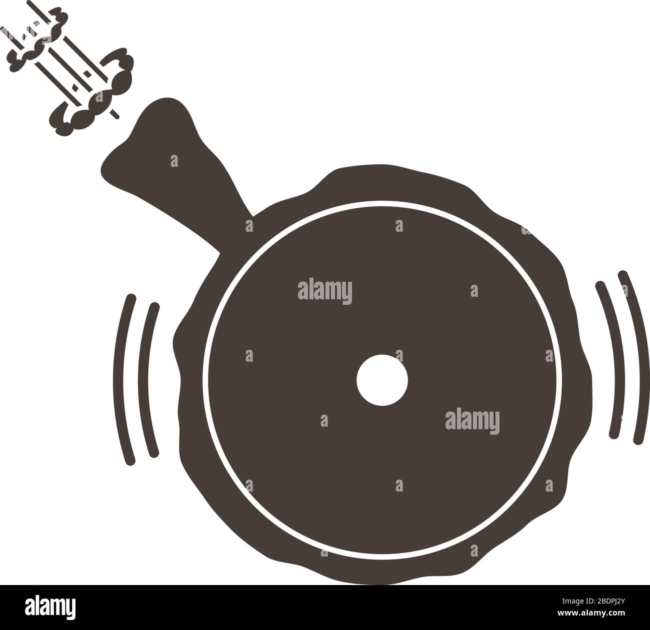 April fool's day emblem with sound pillow. Vector illustration Stock ...