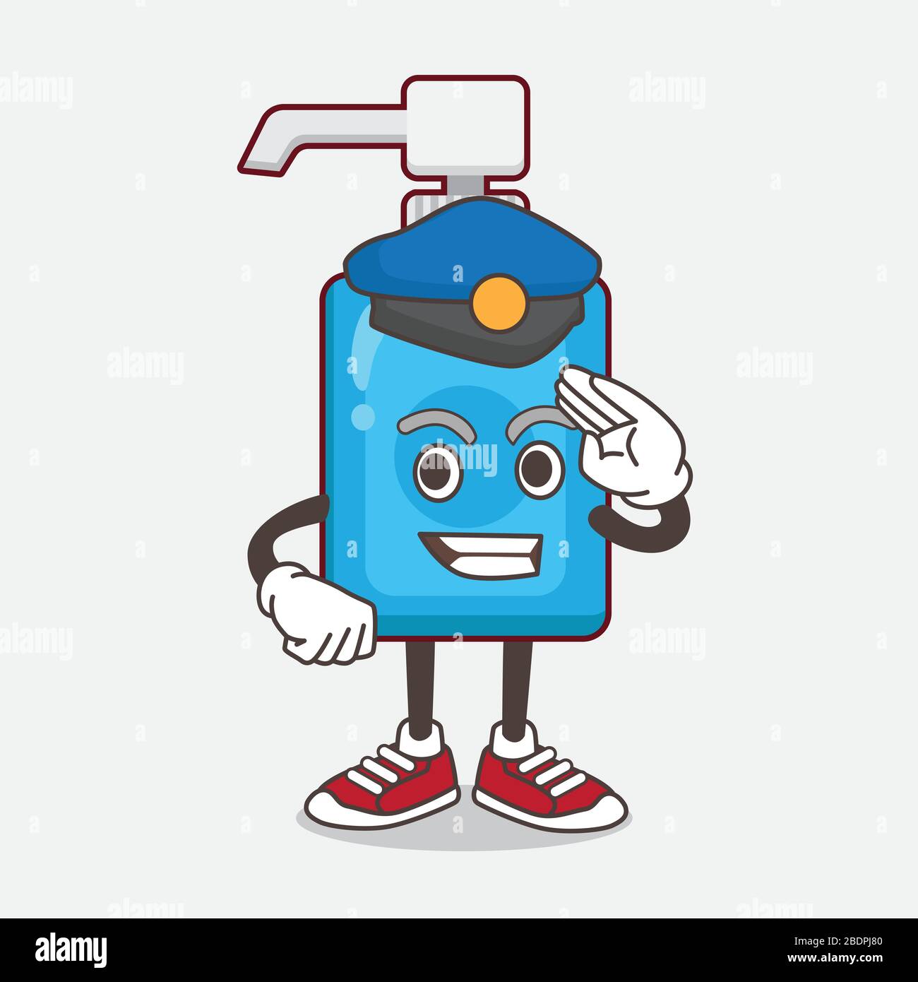 Hand Sanitizer Vector Mascot Illustration Stock Vector Image & Art - Alamy