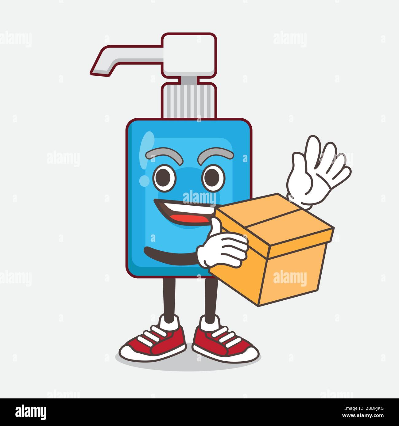 Hand Sanitizer Vector Mascot Illustration Stock Vector Image & Art - Alamy