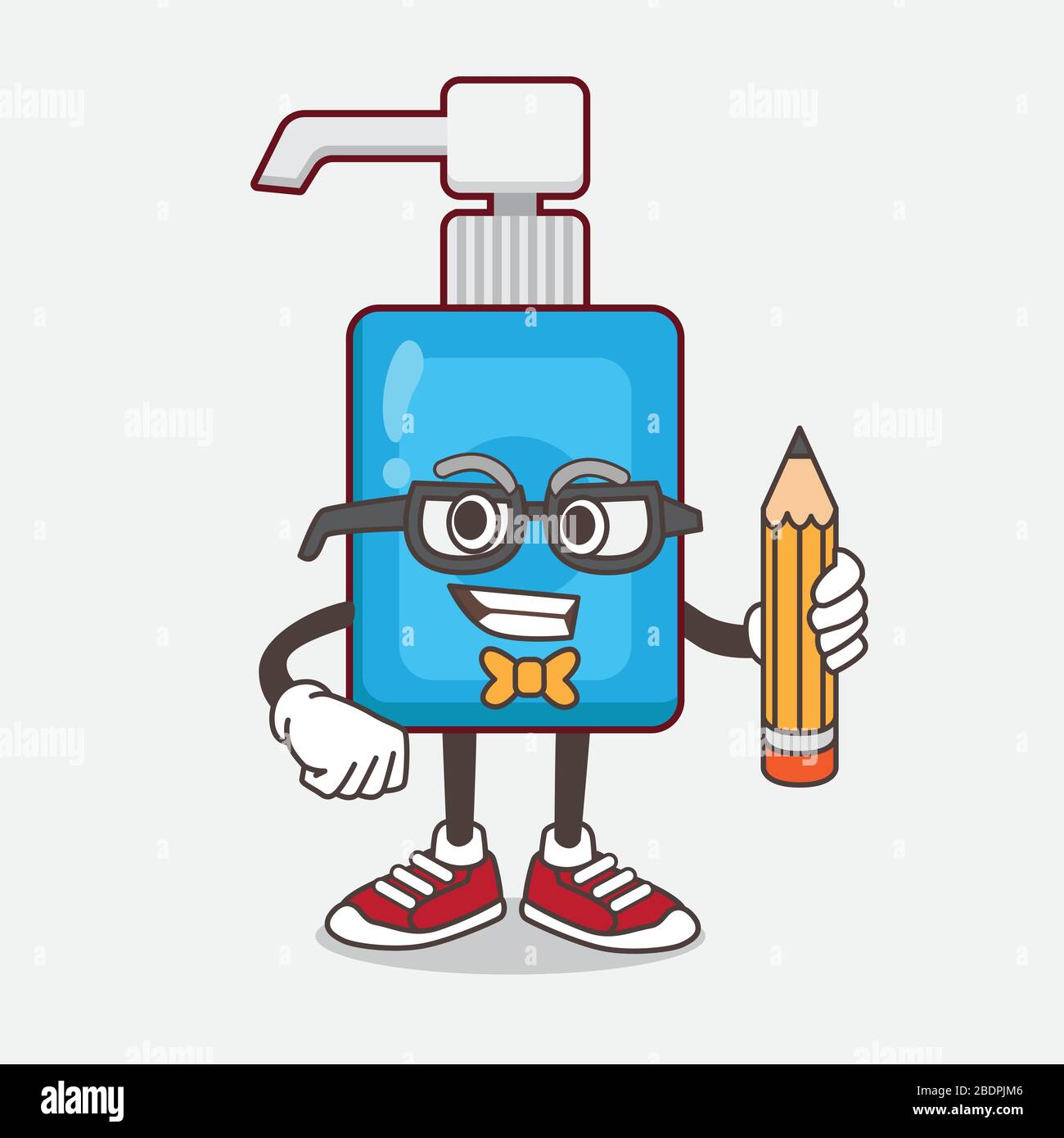 Hand Sanitizer Vector Mascot Illustration Stock Vector Image & Art - Alamy
