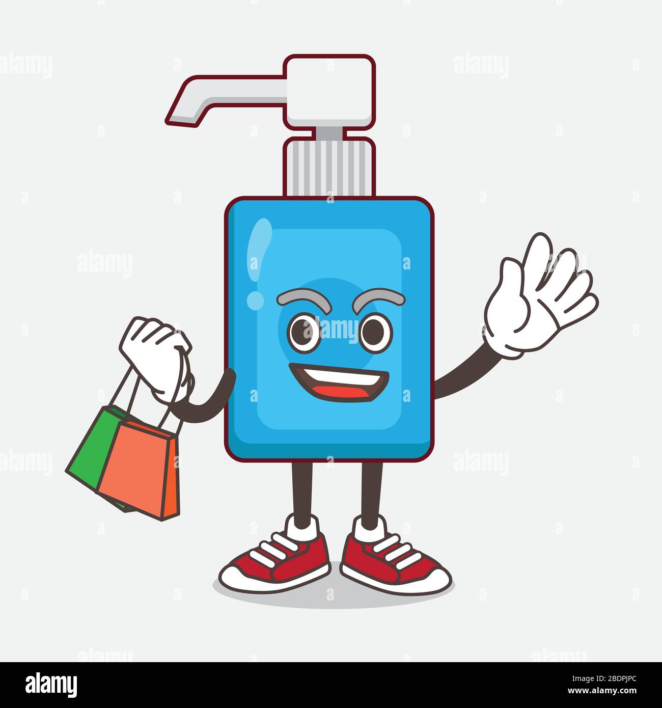 Hand Sanitizer Vector Mascot Illustration Stock Vector Image & Art - Alamy