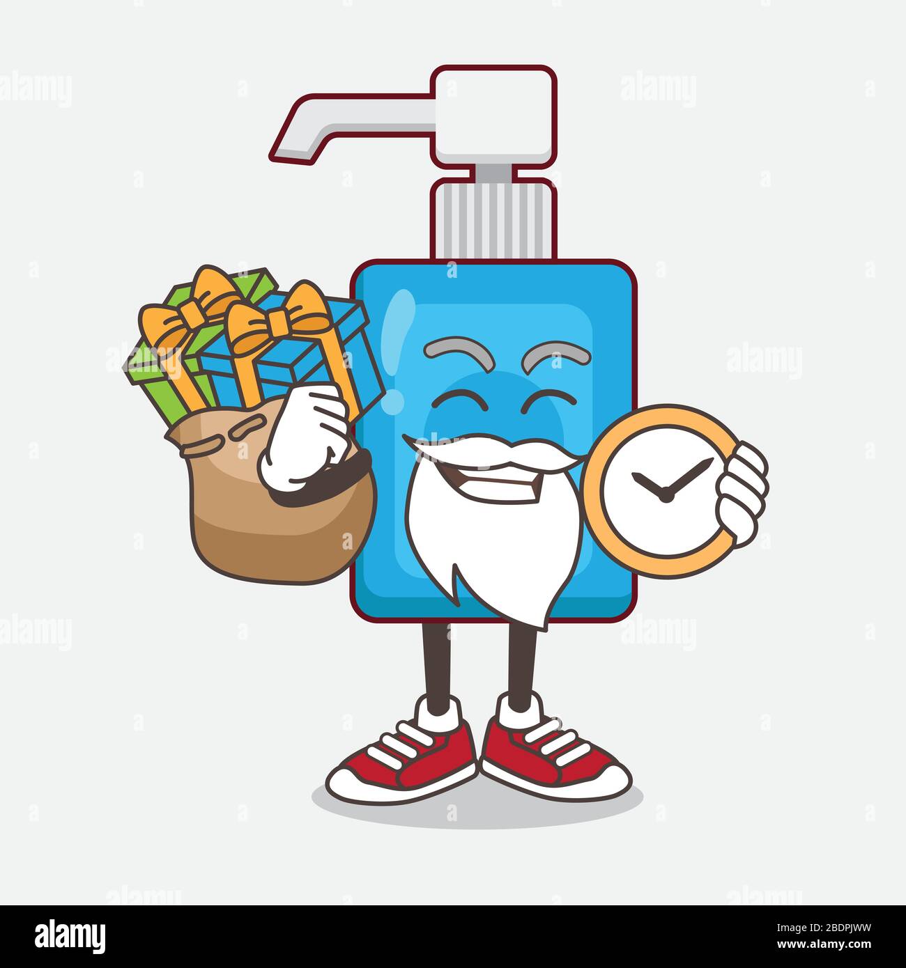 Hand Sanitizer Vector Mascot Illustration Stock Vector Image & Art - Alamy