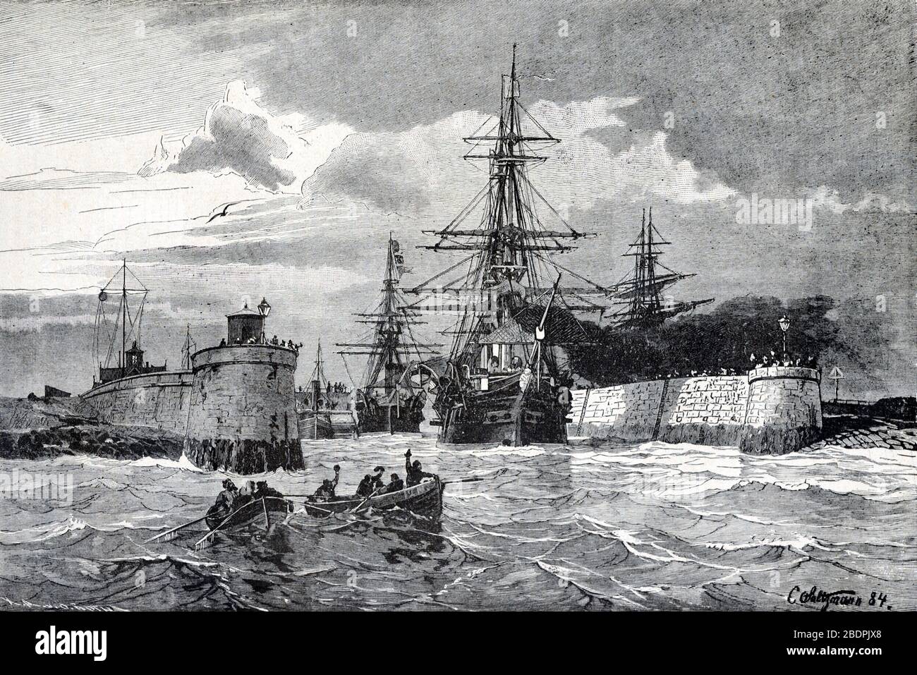 German Imperial Fleet or German Navy Germany. Vintage or Old ...