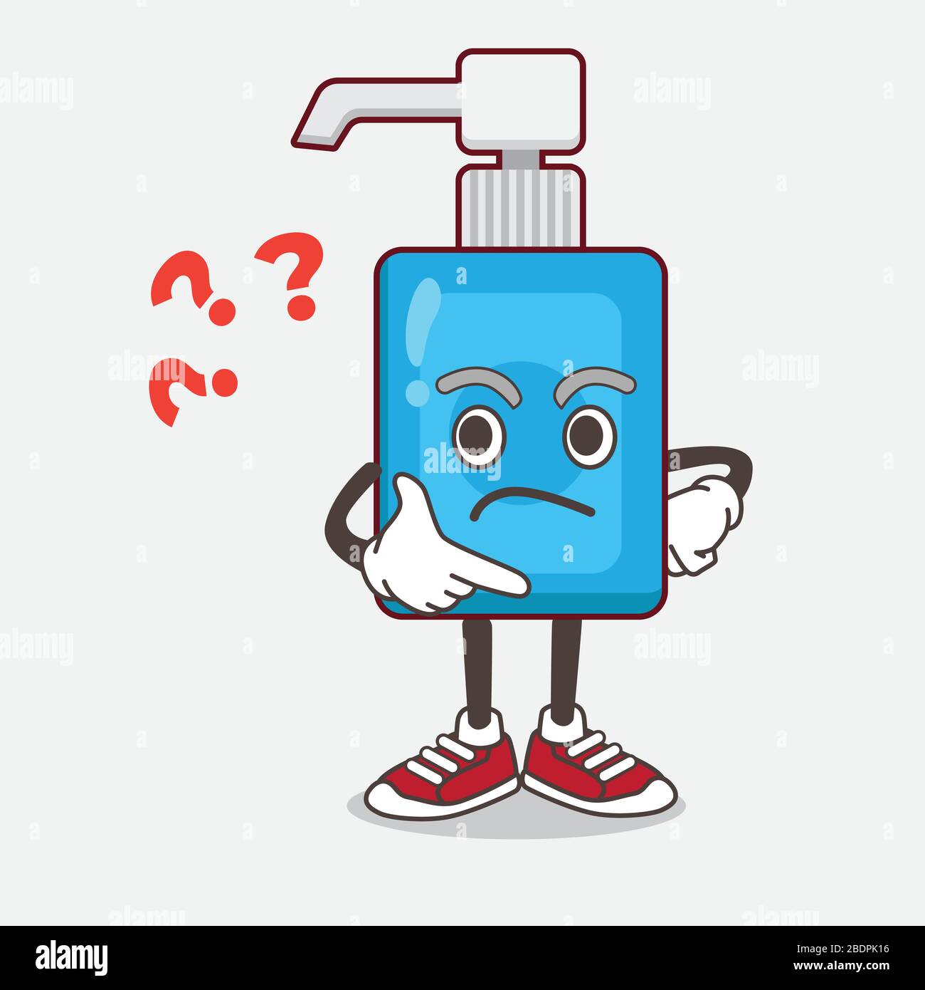 Hand Sanitizer Vector Mascot Illustration Stock Vector Image & Art - Alamy