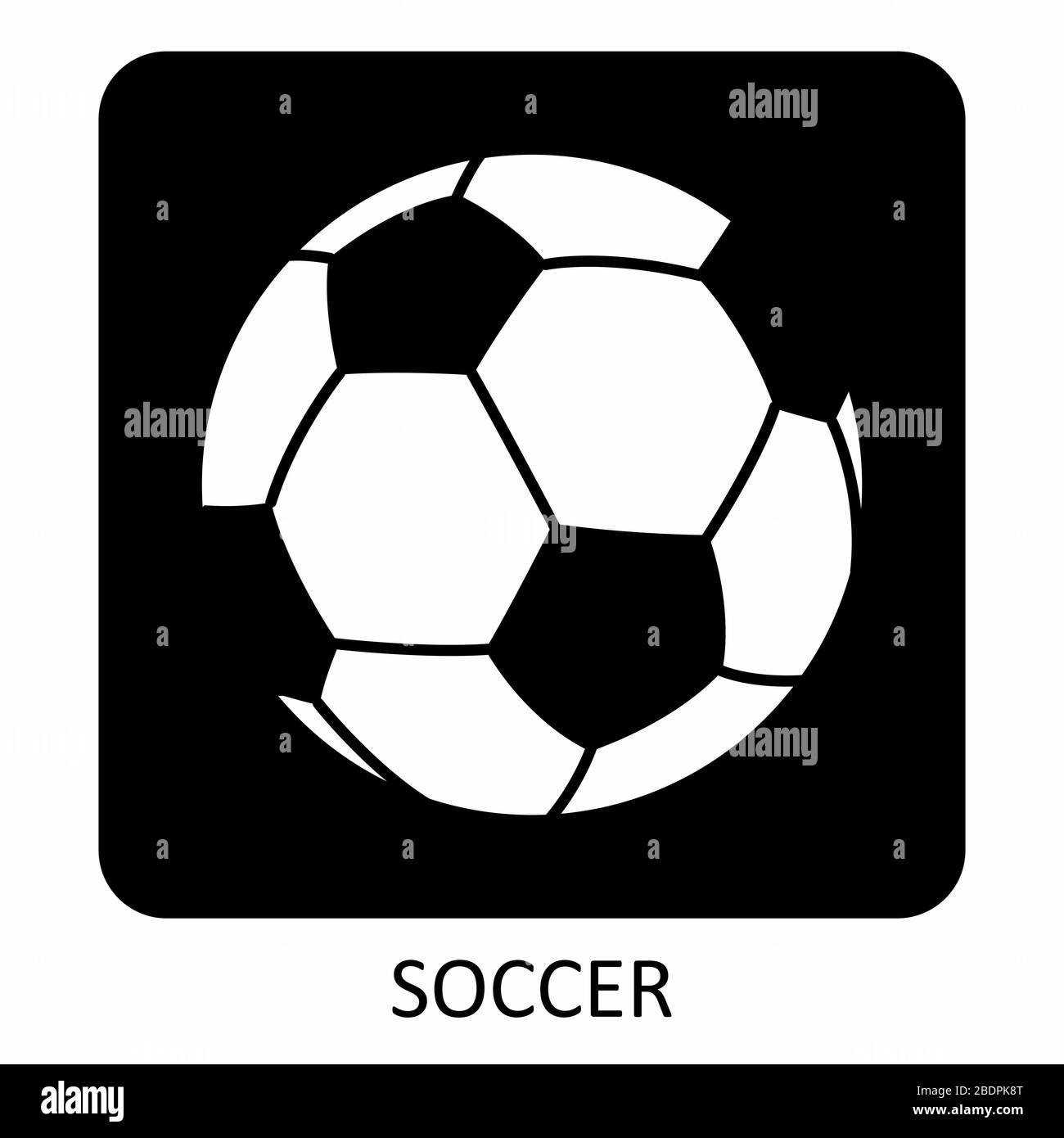 Soccer icon illustration Stock Vector Image & Art - Alamy