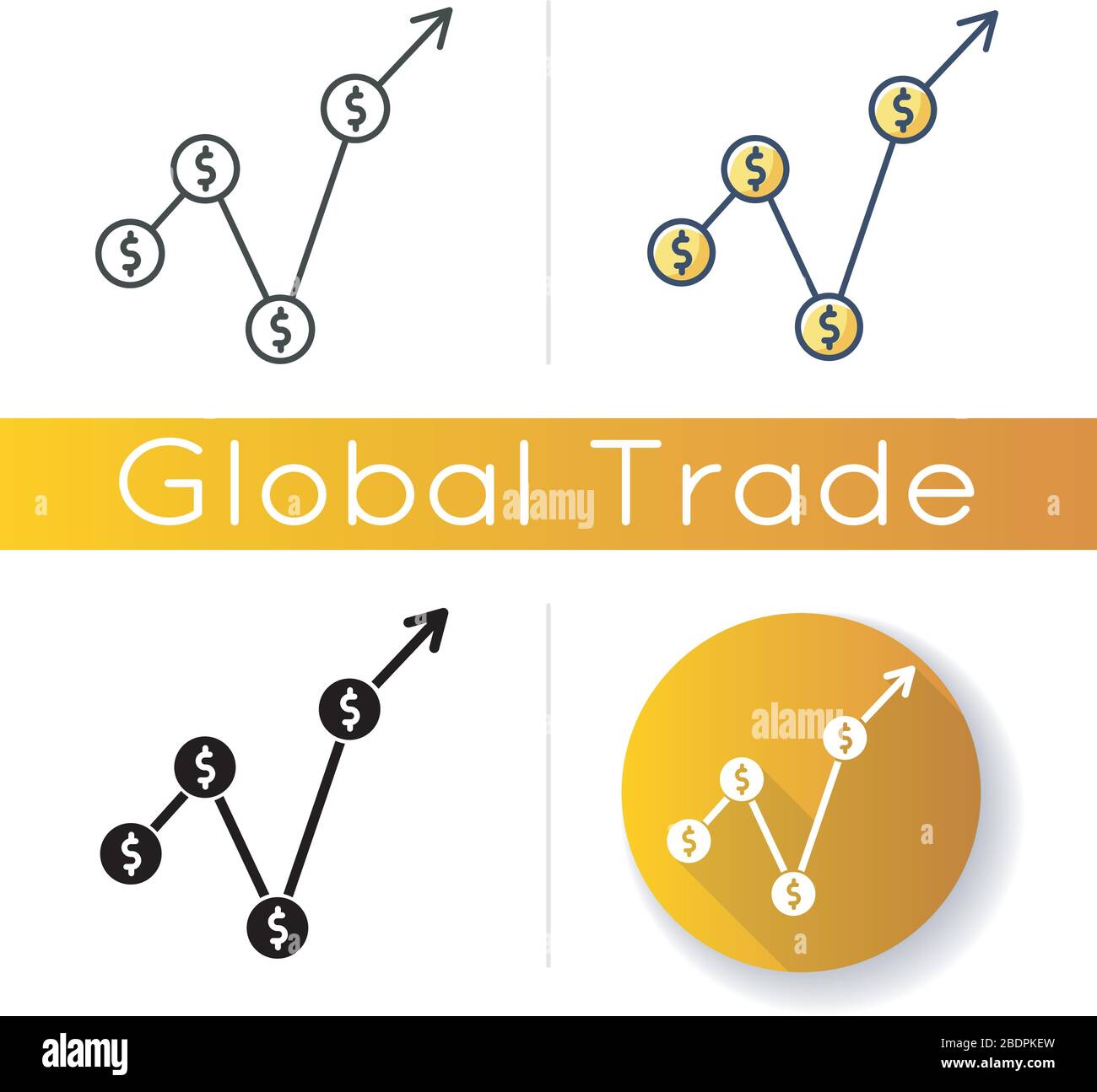 Gross domestic product icon. Market value monetary measure. Production ...