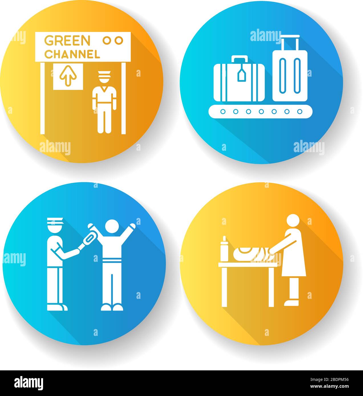 Airport security body scan Stock Vector Images - Alamy