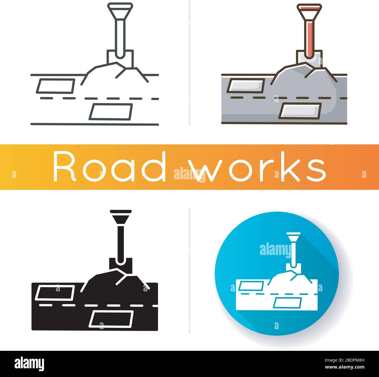 Resurfacing works Stock Vector Images - Alamy
