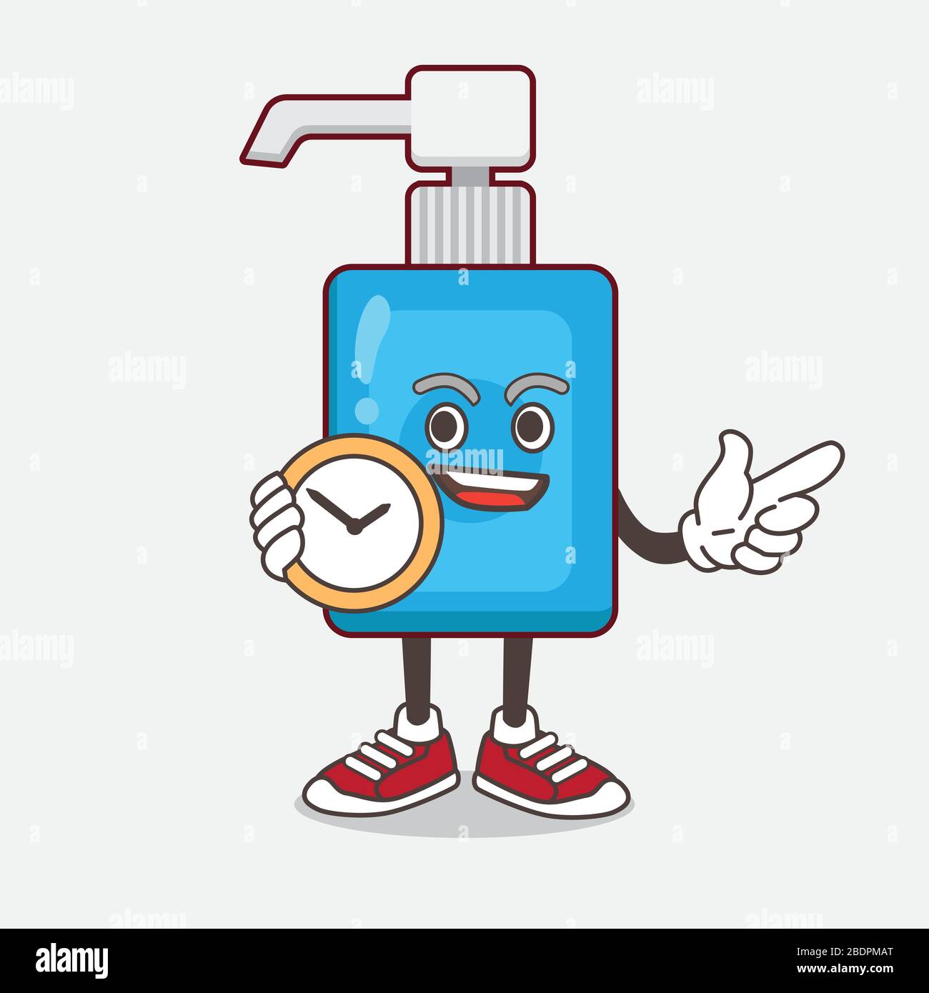 Hand Sanitizer Vector Mascot Illustration Stock Vector Image & Art - Alamy