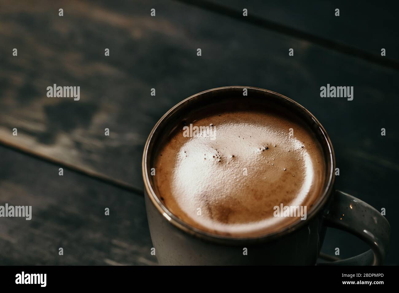 A cup of americano coffee close up photo Stock Photo - Alamy