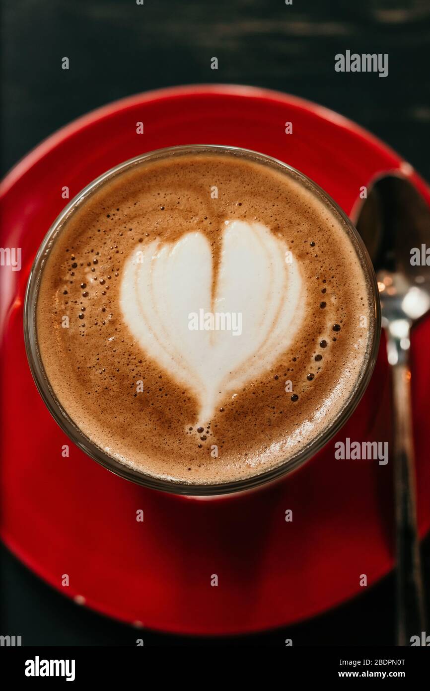 cortado coffee close up photo Stock Photo - Alamy