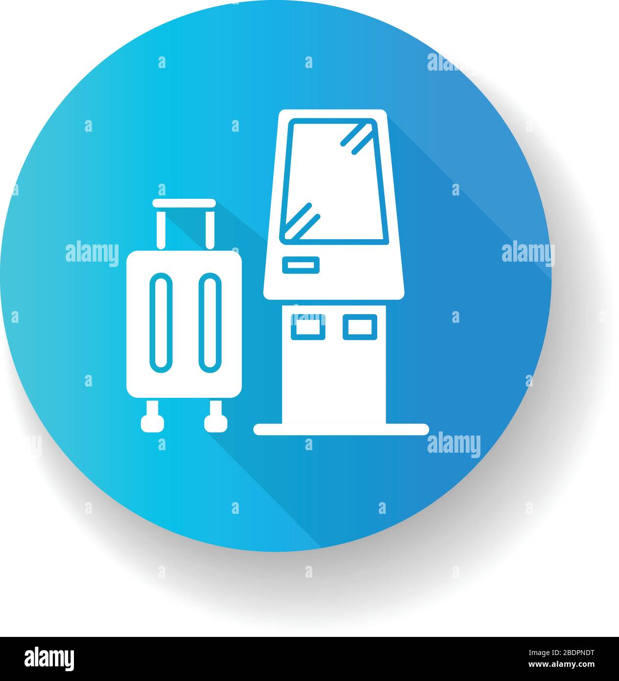 Self checkin airport Stock Vector Images - Alamy