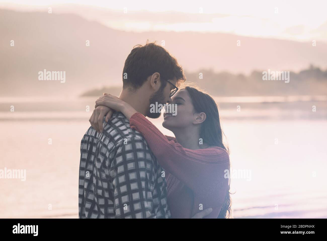 Girl kissing lake hi-res stock photography and images - Alamy