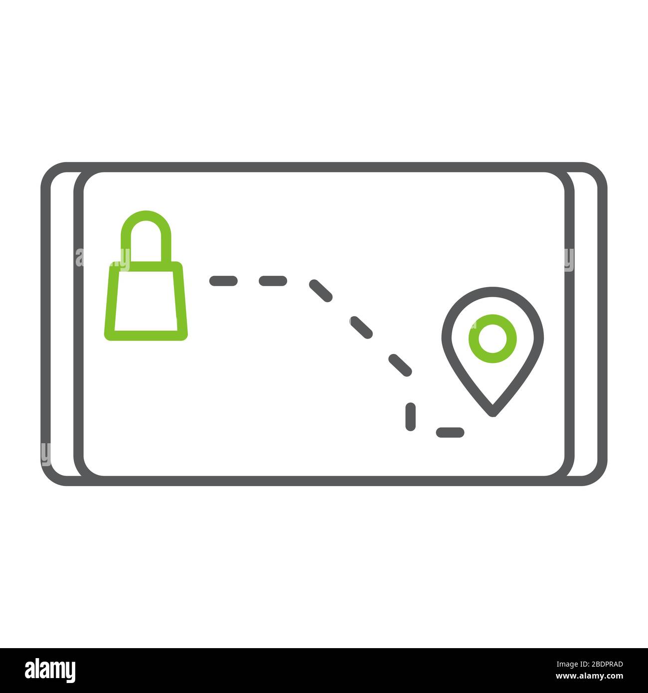 Food Delivery Tracking Status color line icon, service and delivery ...