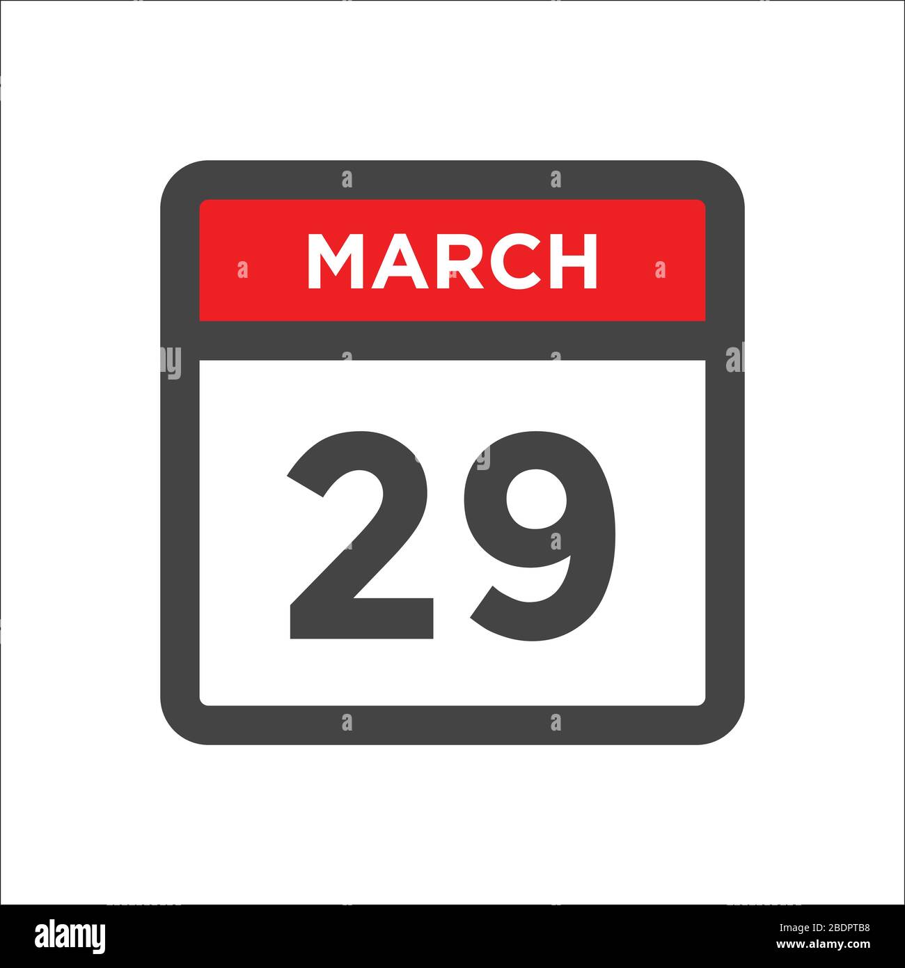 Number 29 red square Stock Vector Images - Alamy