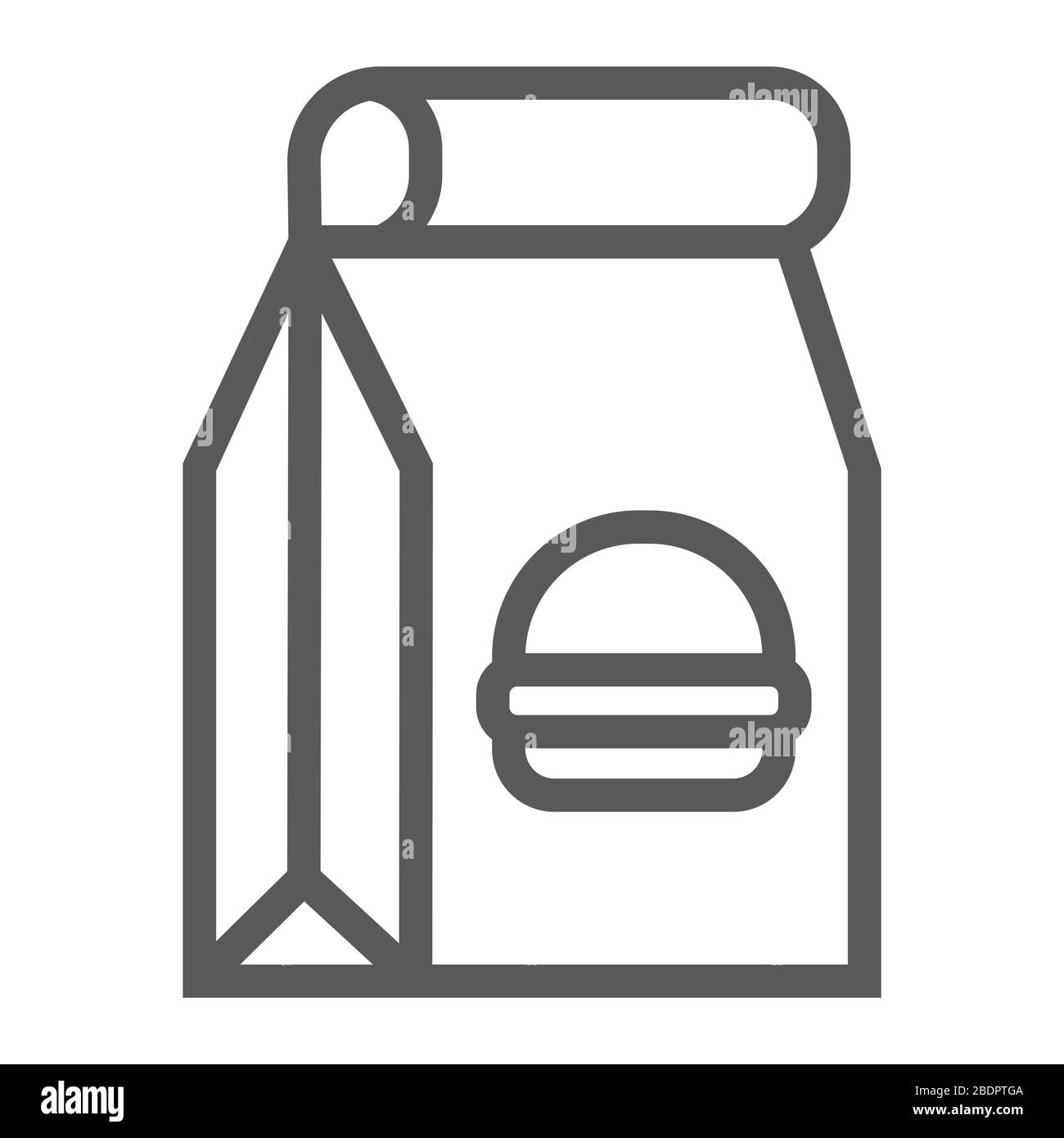 Burger fries on paper Stock Vector Images - Alamy