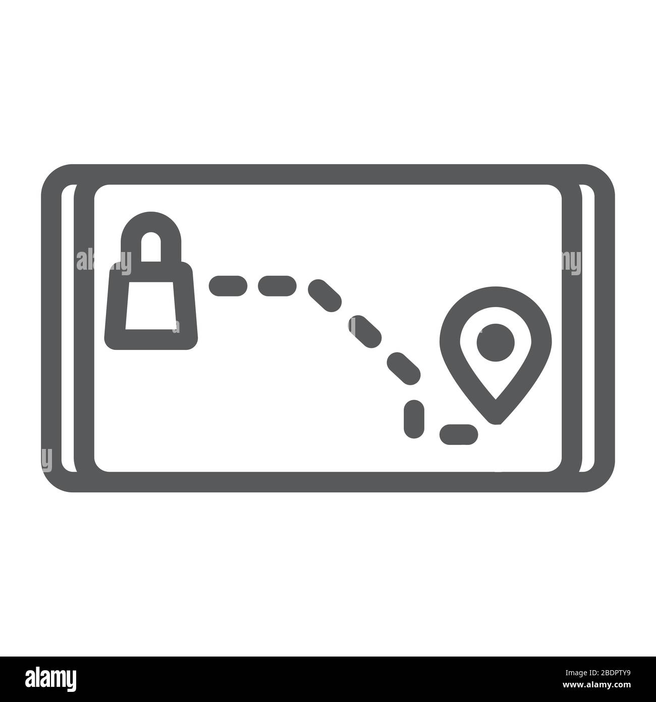 Food Delivery Tracking Status line icon, service and delivery, tracking ...