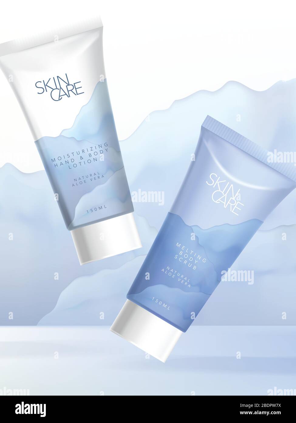 Cosmetics brand mockup on Stock Vector Images - Alamy