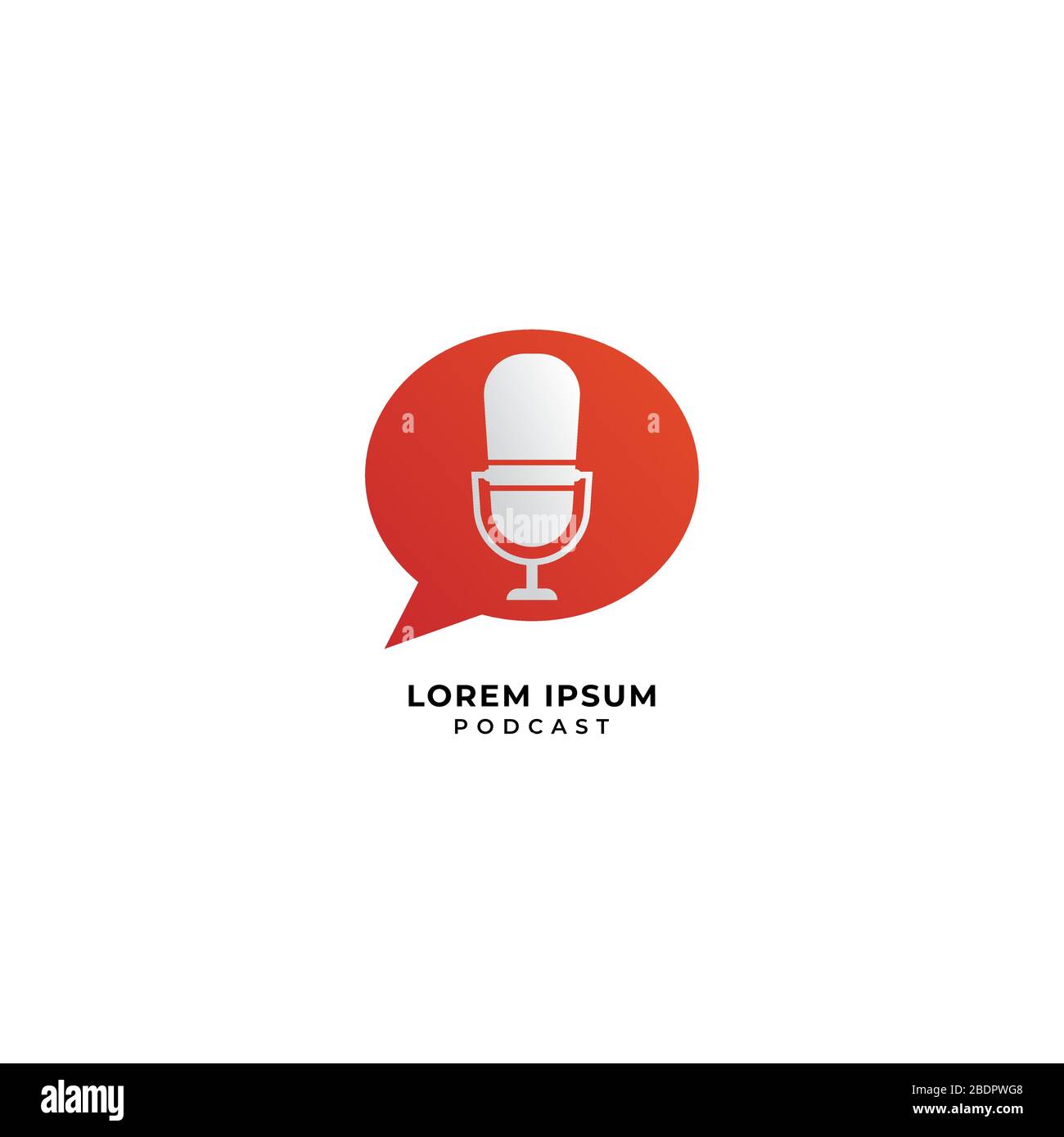 Minimal speech logo Cut Out Stock Images & Pictures - Alamy