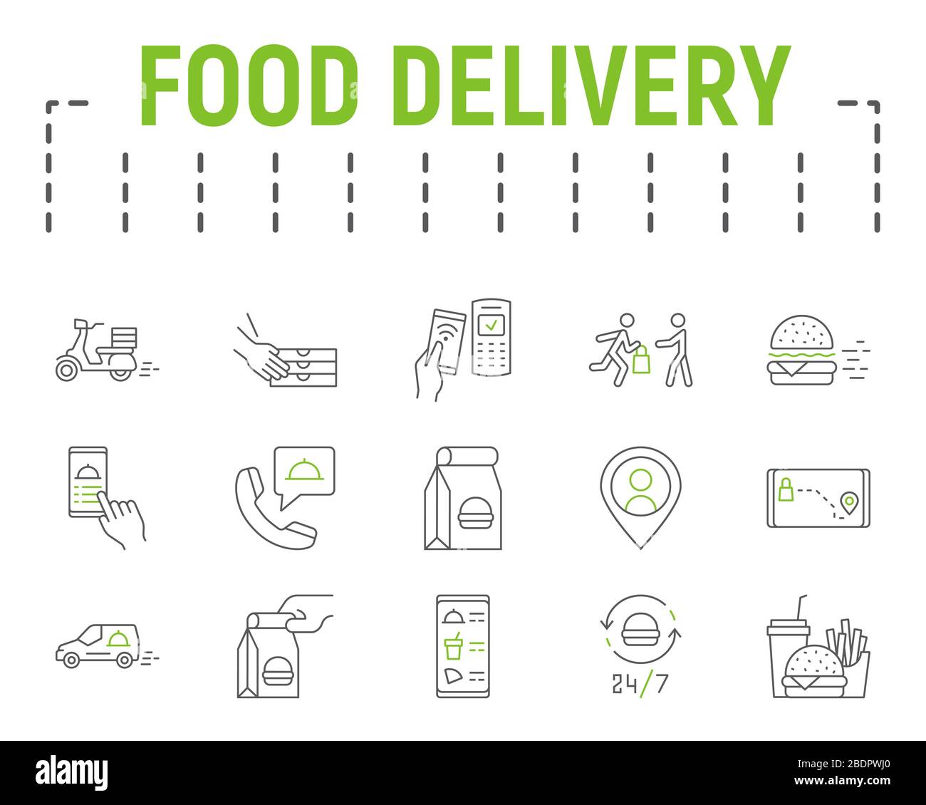 Fast Food Delivery Icon