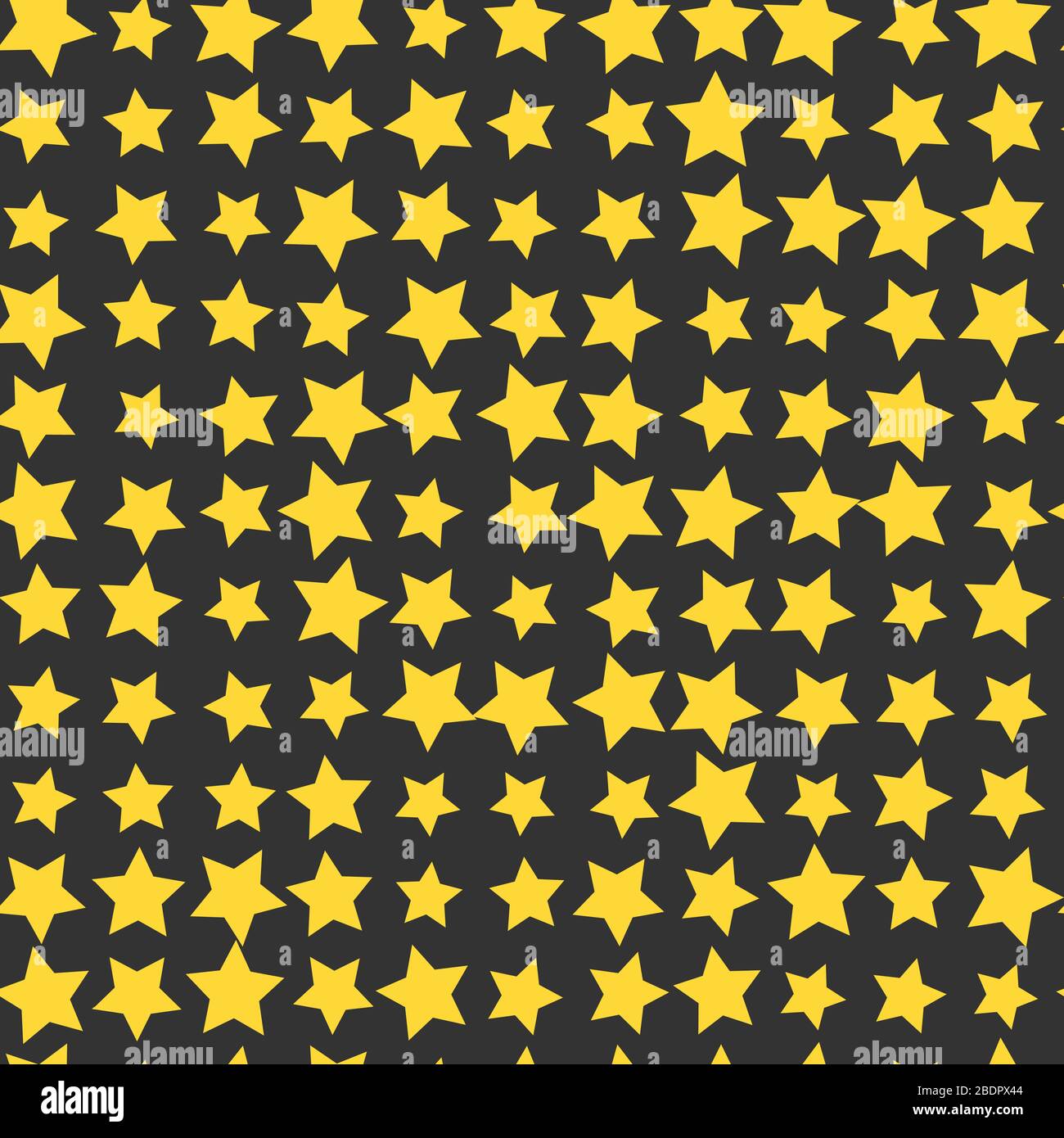 Nice cartoon star pattern with different stars icons on dark background ...