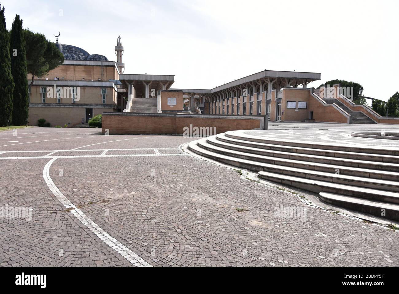 Rome, Italy - June 2019, Islamic Cultural Center And Grand Mosque of ...