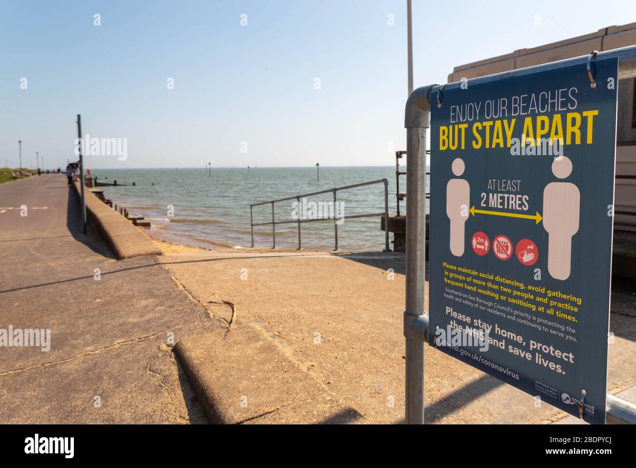 Empty Beach On Southend Seafront High Resolution Stock Photography and ...