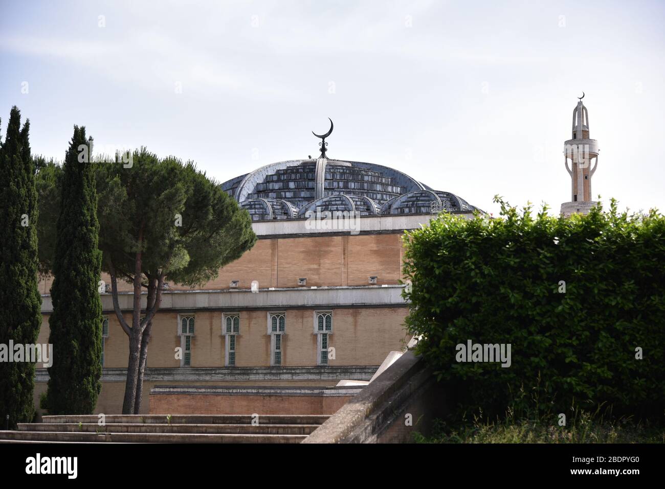 Rome, Italy - June 2019, Islamic Cultural Center And Grand Mosque of ...