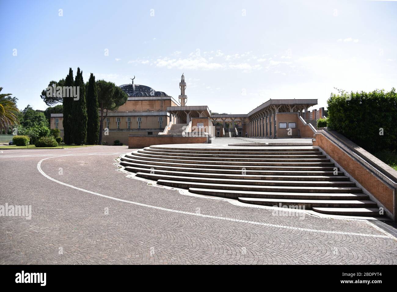 Rome, Italy - June 2019, Islamic Cultural Center And Grand Mosque of ...