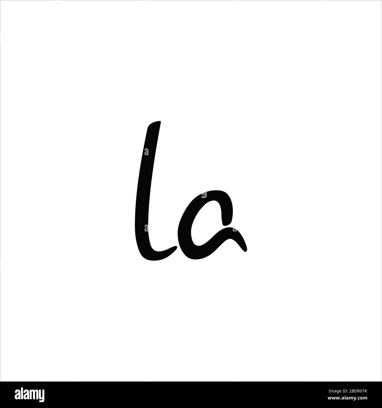 Initial letter la logo or al logo vector design template Stock Vector ...